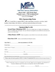 2023-MSA-Sponsorship-Form | Mandarin Sports Association